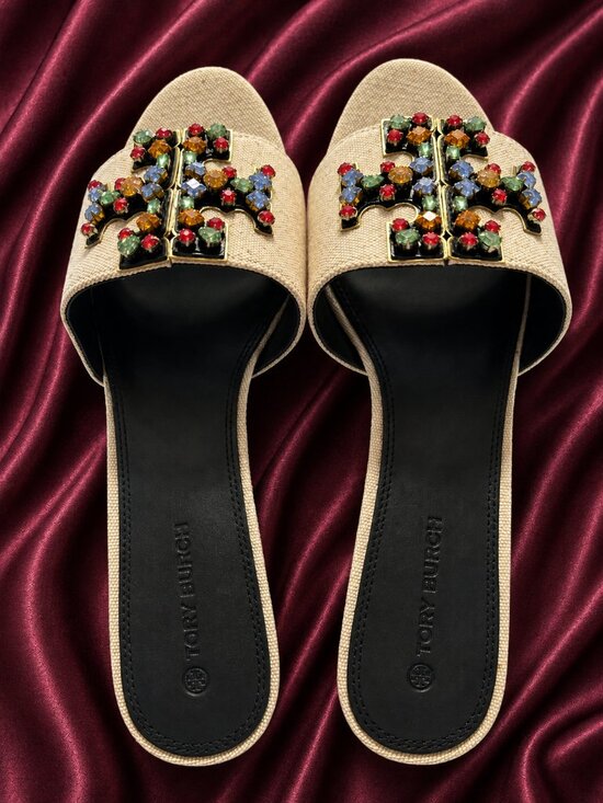 Tory Burch | Shoes | Tory Burch Embellished 55mm Ines Slides | Poshmark
